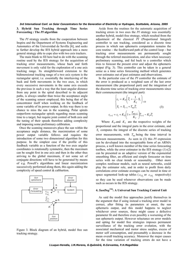 Cpv sun tracking at inspira