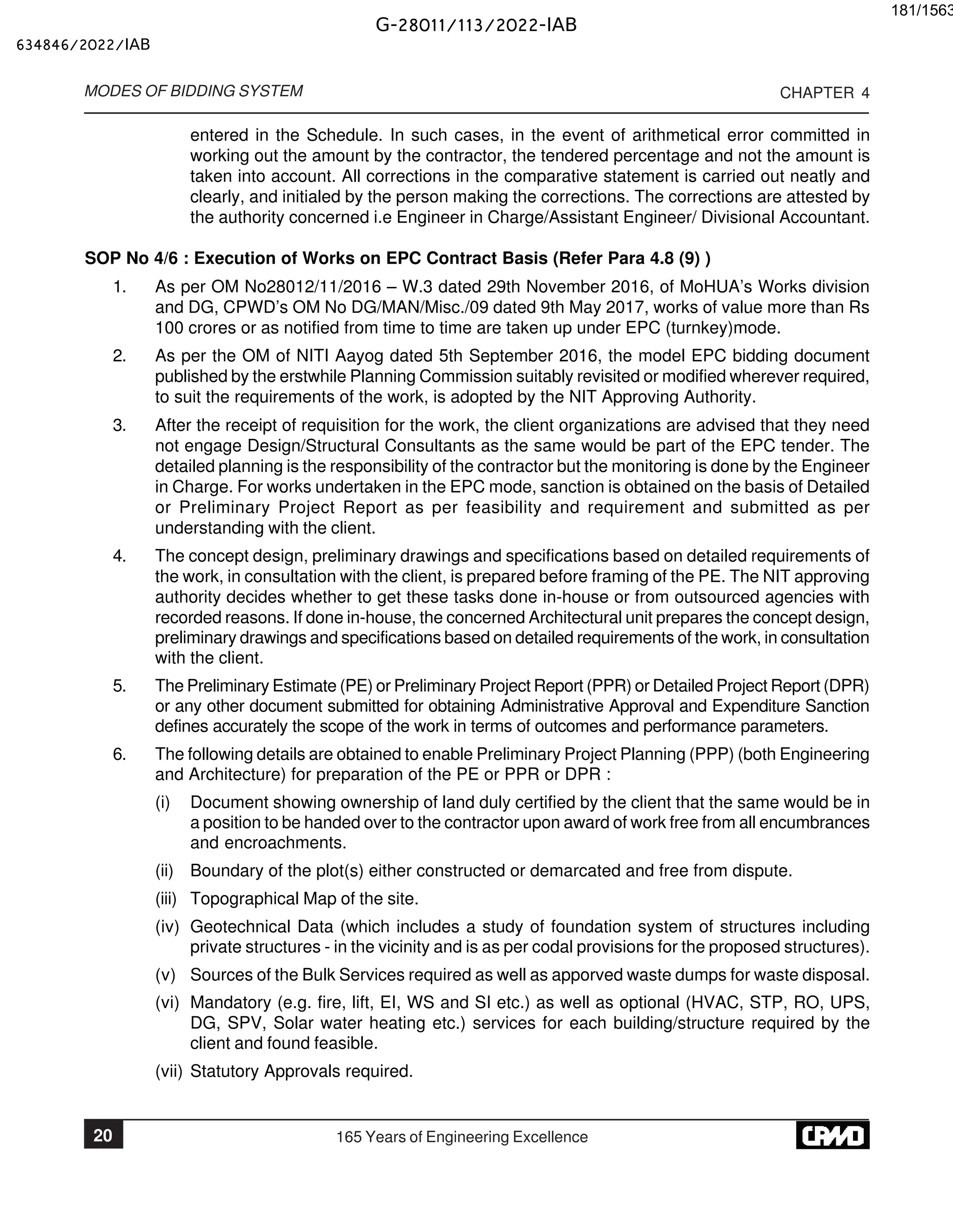 CPWD Works Manual 2019 SOP for repaire and maintenance | PDF