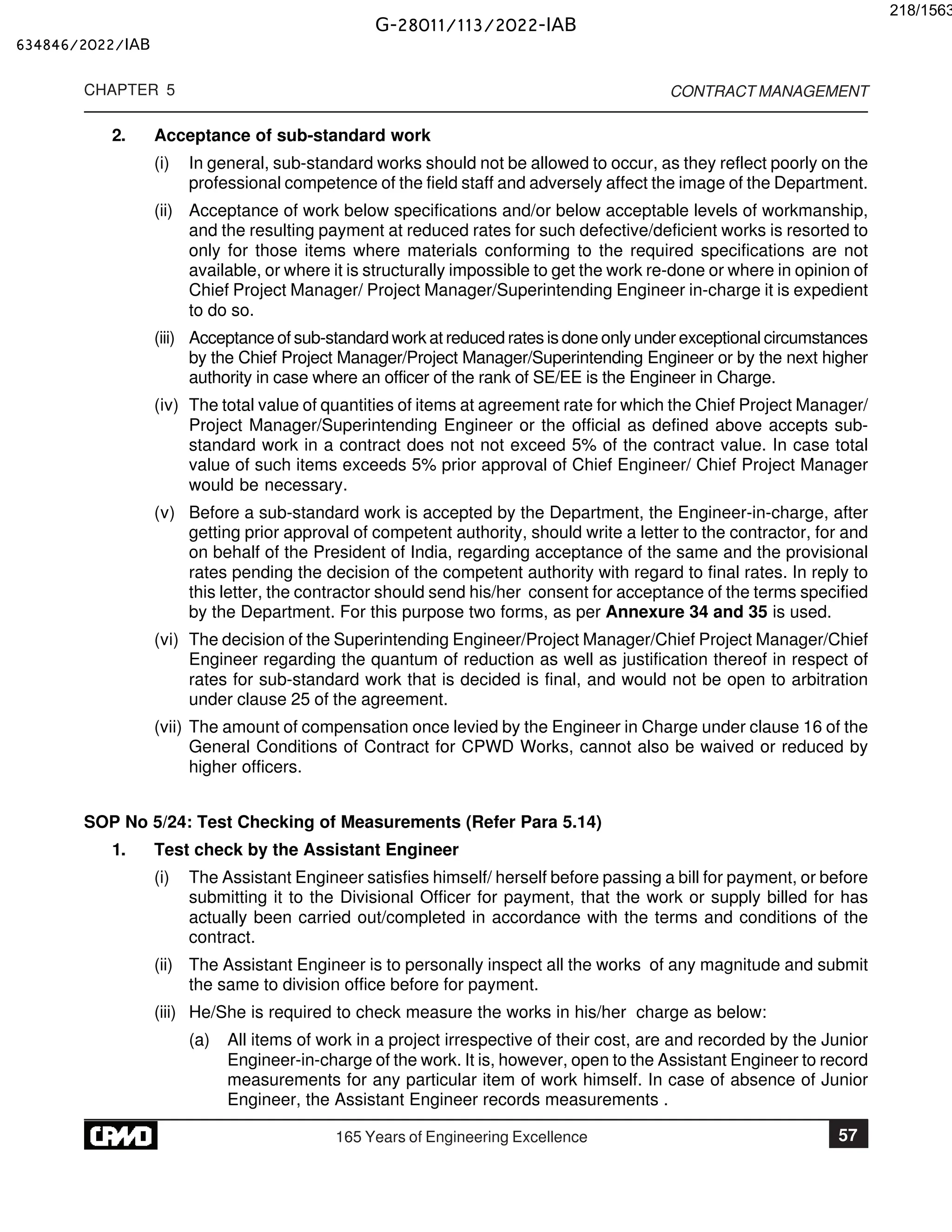 CPWD Works Manual 2019 SOP for repaire and maintenance | PDF