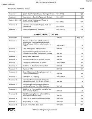 CPWD Works Manual 2019 SOP for repaire and maintenance | PDF