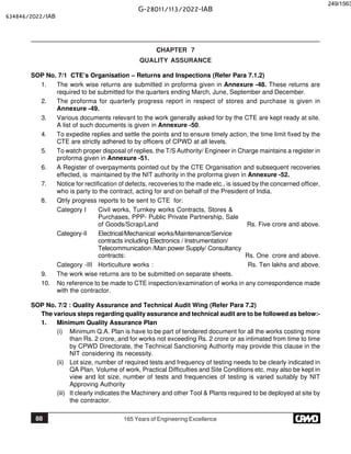 CPWD Works Manual 2019 SOP for repaire and maintenance | PDF
