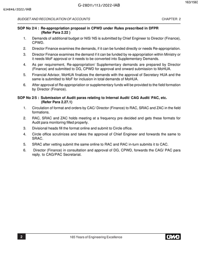 CPWD Works Manual 2019 SOP for repaire and maintenance | PDF