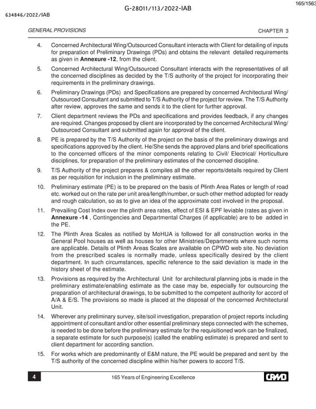 CPWD Works Manual 2019 SOP for repaire and maintenance | PDF