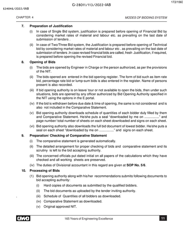 CPWD Works Manual 2019 SOP for repaire and maintenance | PDF