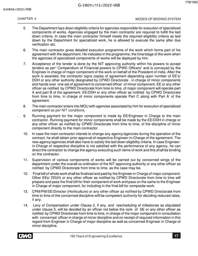 CPWD Works Manual 2019 SOP for repaire and maintenance | PDF