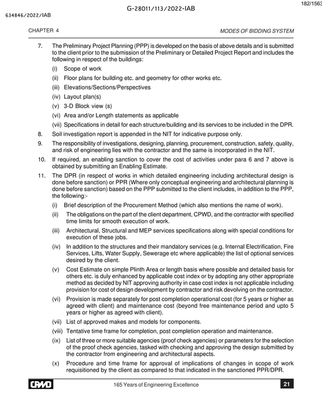 CPWD Works Manual 2019 SOP for repaire and maintenance | PDF