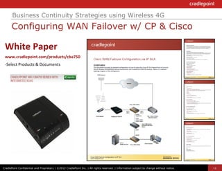 Easily Deploy 4G Failover to Your Network | PDF