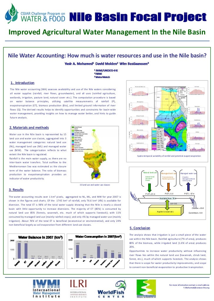 Nile Water Accounting How Much Is Water Resources And Use In The Ni Nile Water Accounting How Much Is Water Resources And Use In The Ni