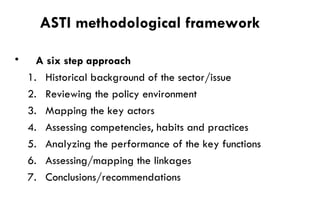 Some Reflections on Agricultural Innovation Systems Methodological ...