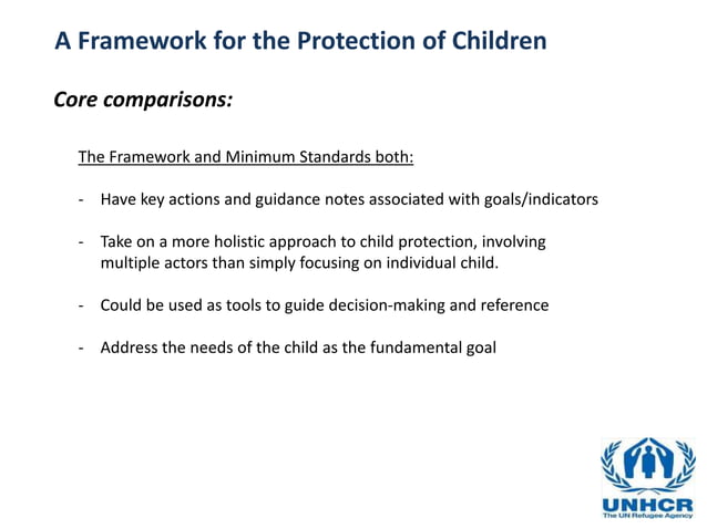 CPWG_CPMinimumStandards_UNHCRFramework.ppt