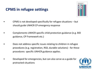 CPWG_CPMinimumStandards_UNHCRFramework.ppt