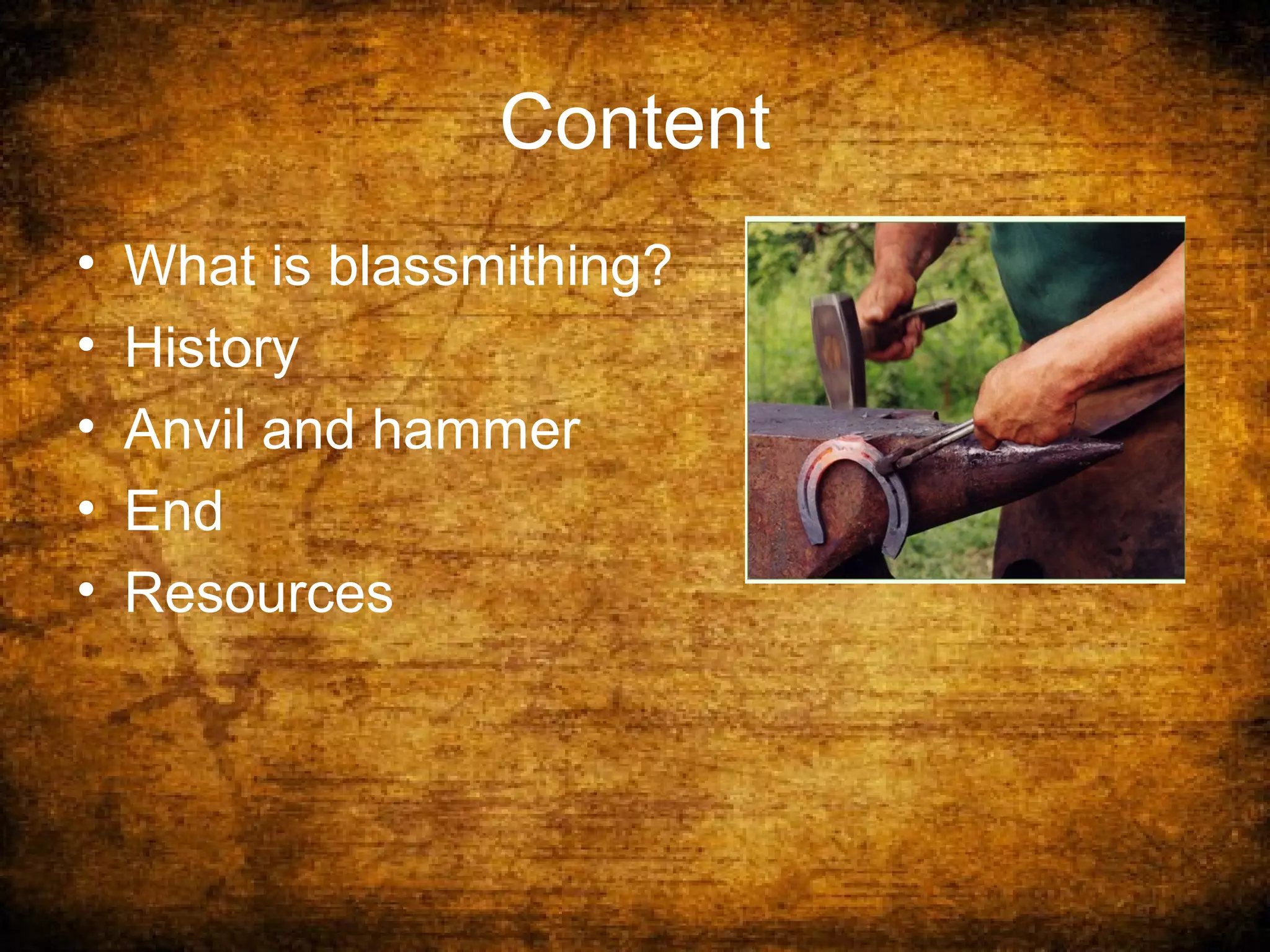 Blacksmithing | PPT