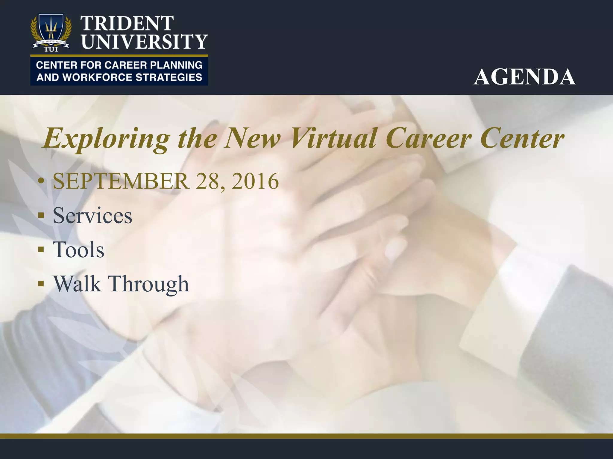 CPWS_Exploring the New Virtual Career Center | PDF