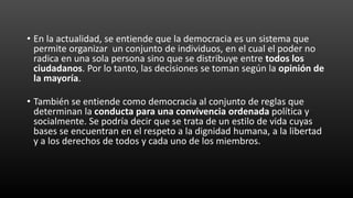 democracia política y democracia social | PPT