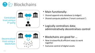 Designing for Multiple Blockchains in Industry Ecosystems | PPT