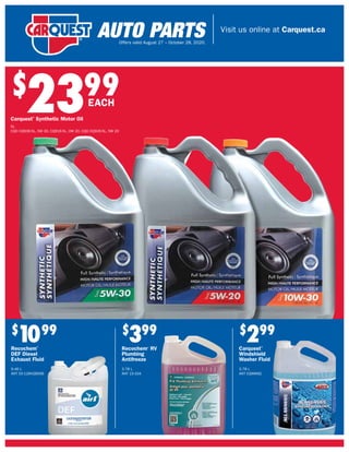 Auto Parts Fyler – CarQuest – PetesPaint.ca