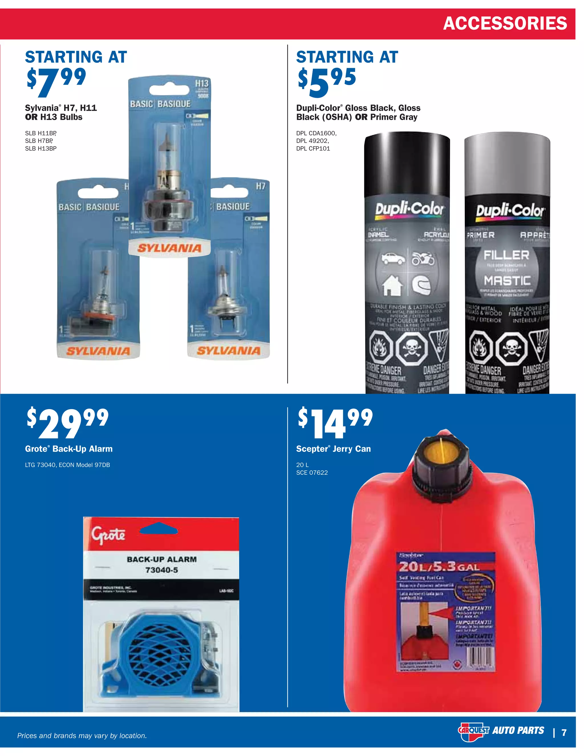 Auto Parts Fyler – CarQuest – PetesPaint.ca