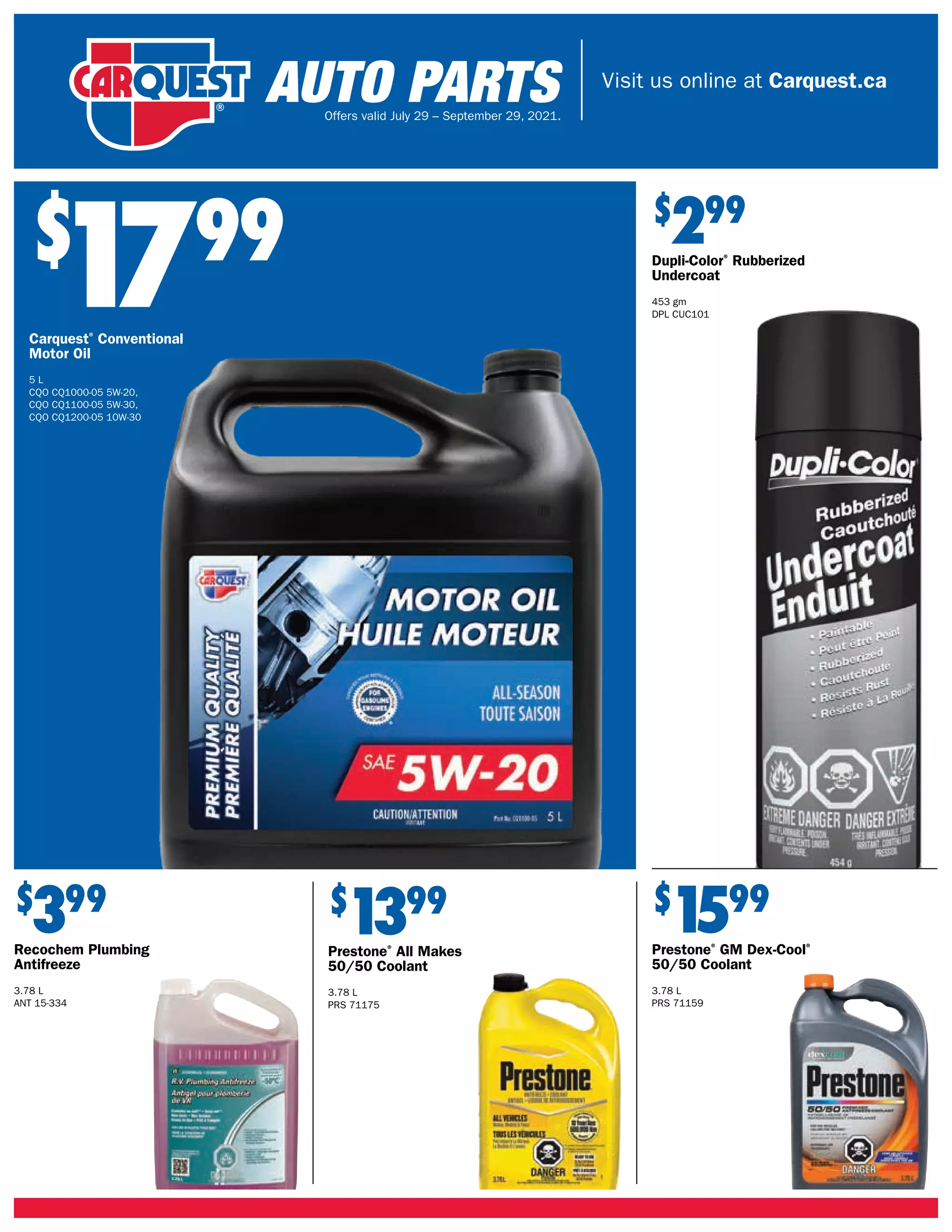 Auto Parts Fyler – CarQuest – PetesPaint.ca