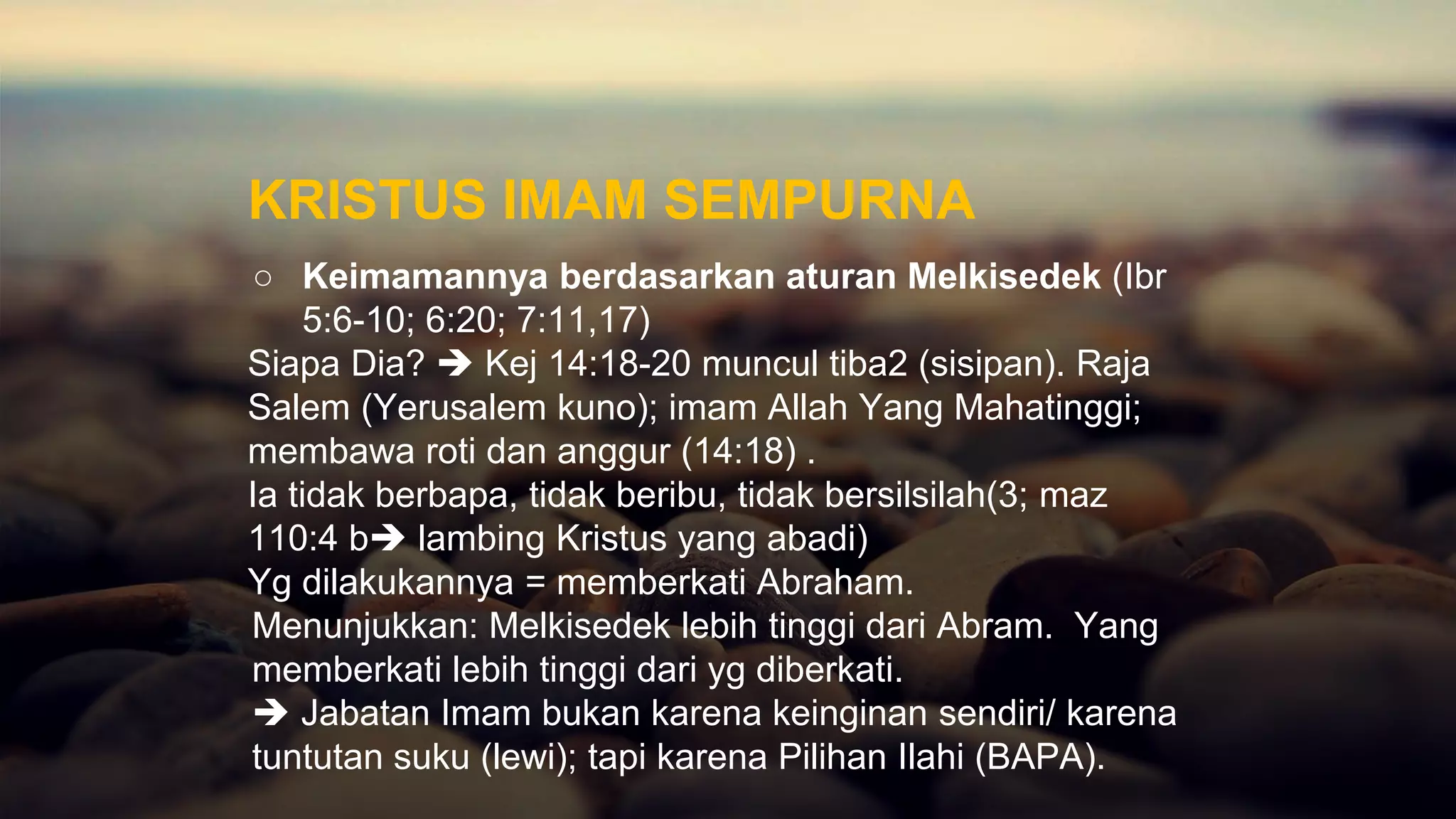 Kristus;Nabi Imam Raja | PPTX