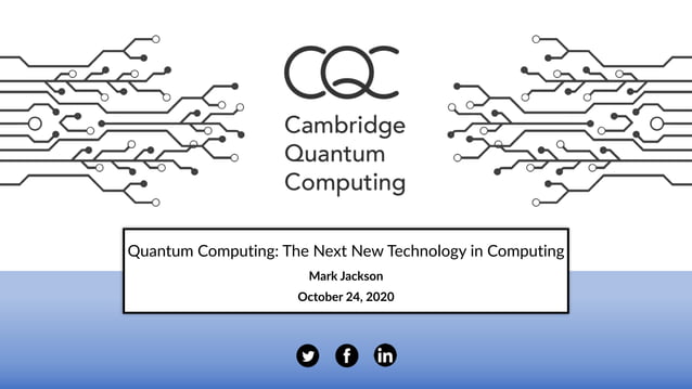 Quantum Computing: The next new technology in computing | PPT