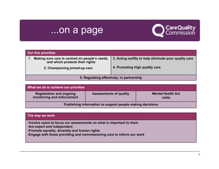 Care Quality Commission | PDF