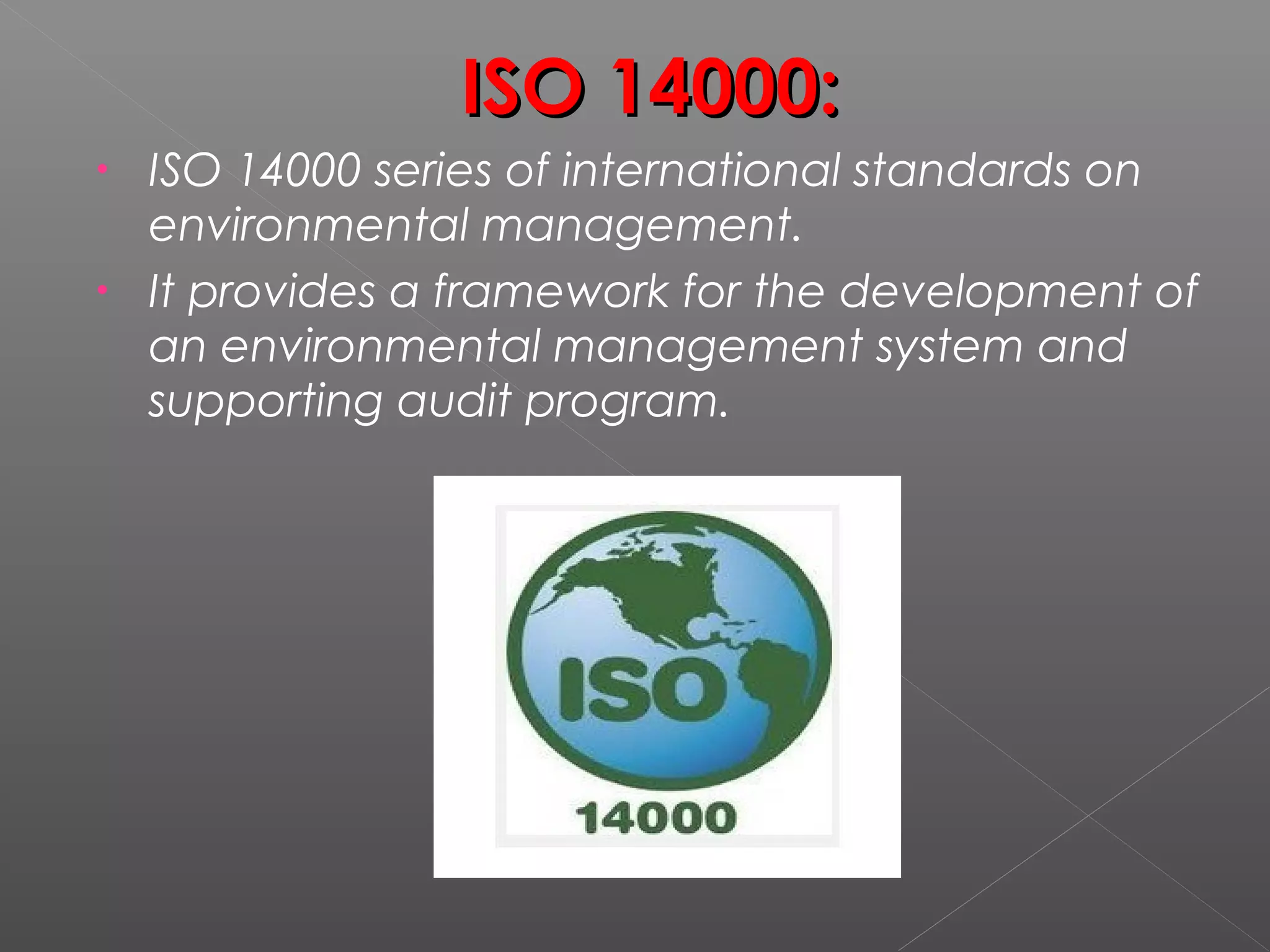 Study of international organization for standardization (ISO) ISO -9000 ,14000 and certification ...