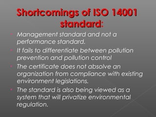Study of international organization for standardization (ISO) ISO -9000 ...
