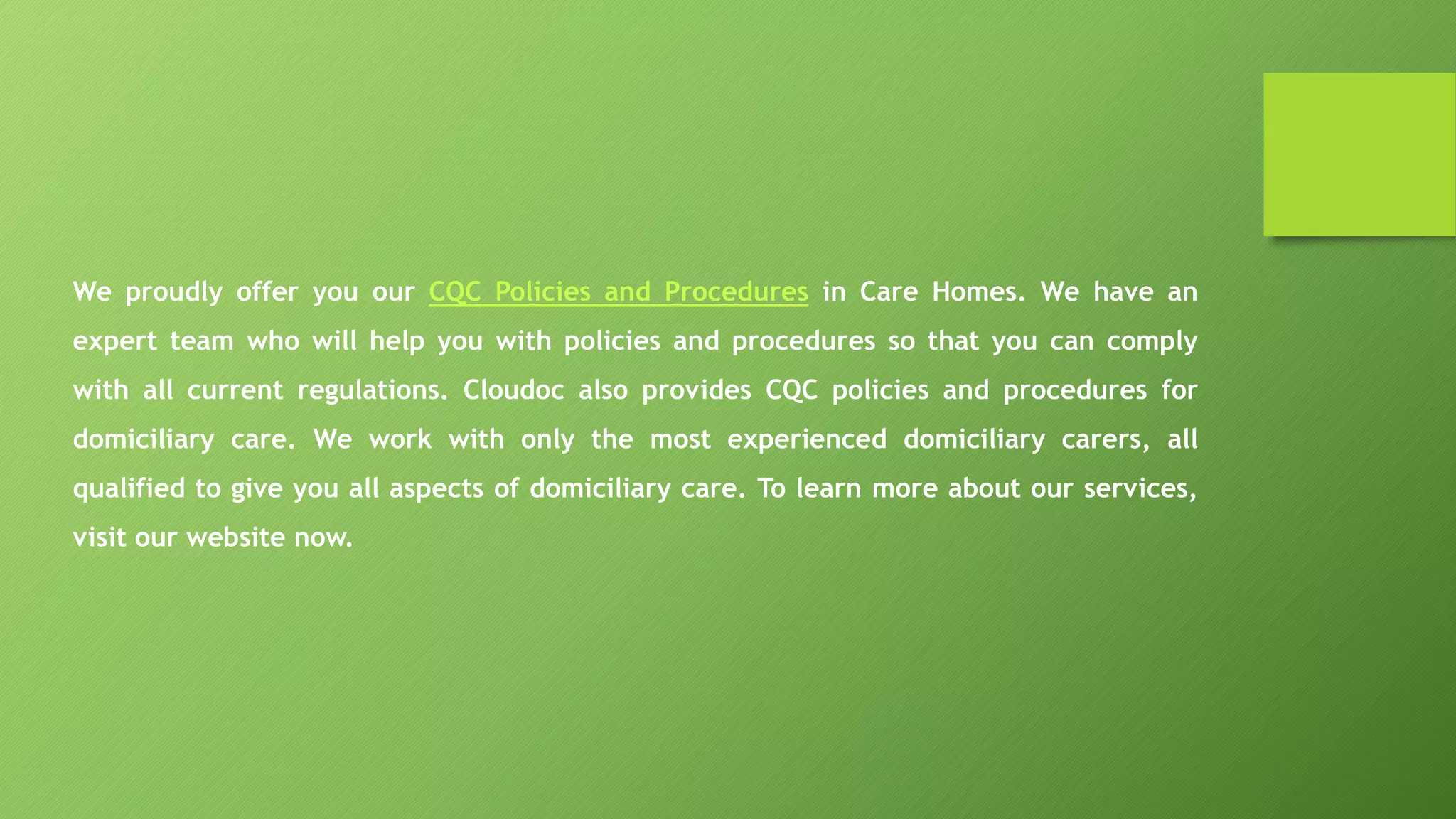 CQC New Single Assessment Framework.pptx