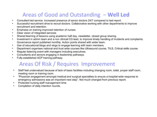 Cqc self assessment emergency and acute medicine | PPT