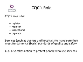 Care Quality Commission Strategy Consultation: Targeted and Tailored ...