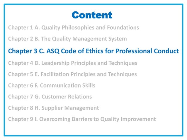 CQE Preparation | asq code of ethics | PPT