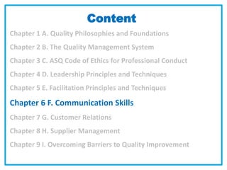 Cqe preparation | communication skills | PDF