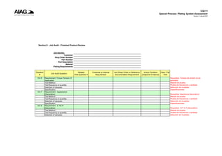Cqi 11 plating system assessment section 5 - job audit - finished ...