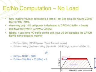 Cqi ecno rscp rssi concepts | PPTX