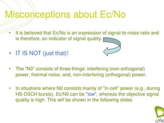 Cqi ecno rscp rssi concepts | PPTX