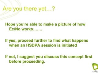 Cqi ecno rscp rssi concepts | PPTX