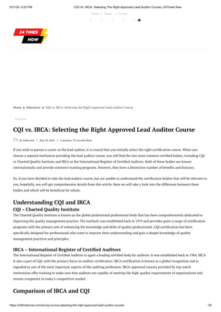 CQI vs. IRCA- Selecting the Right Approved Lead Auditor Course.pdf