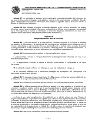 Ley Federal de Transparencia | PDF