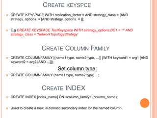 Cql – cassandra query language | PPTX