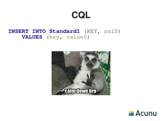 CQL: SQL In Cassandra | PPT