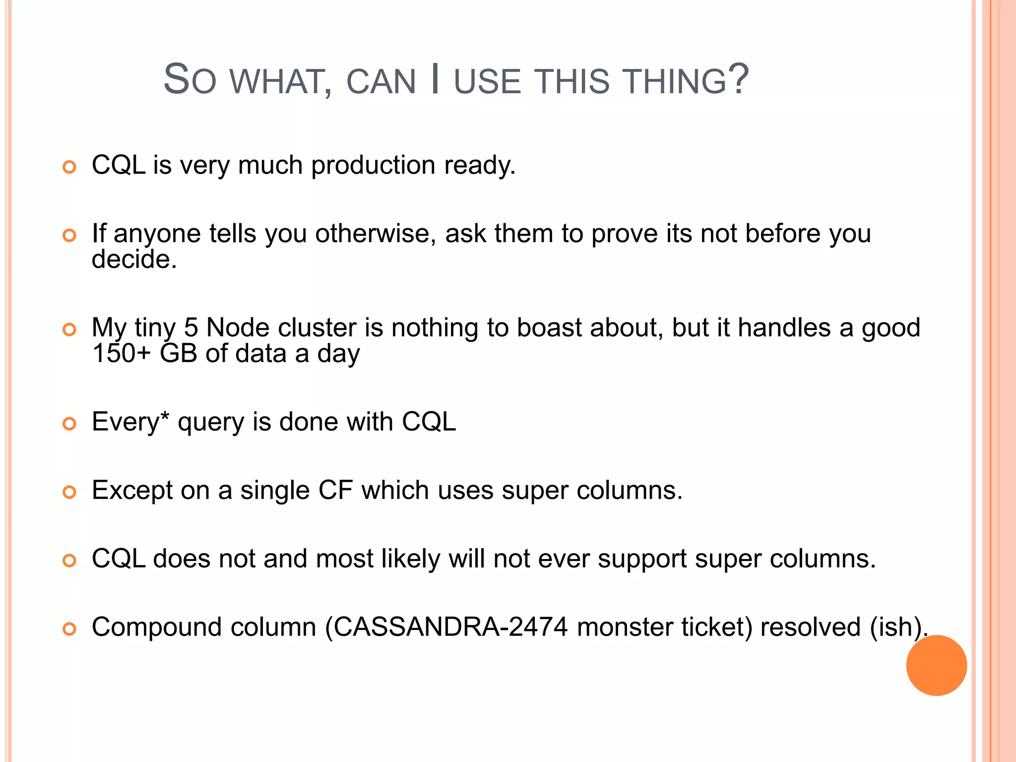CQL, then and now | PPT