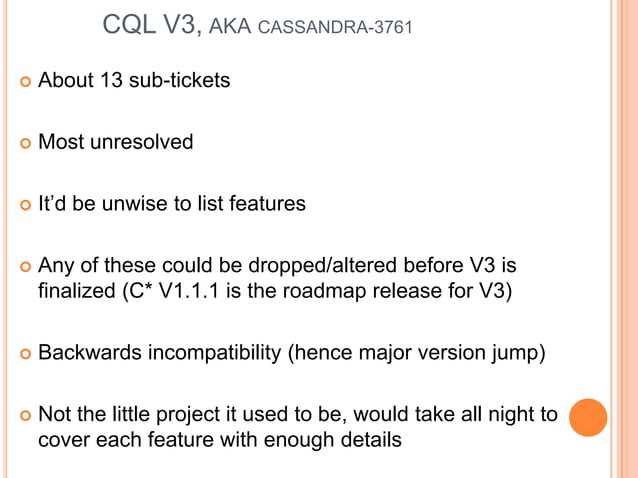 CQL, then and now | PPT