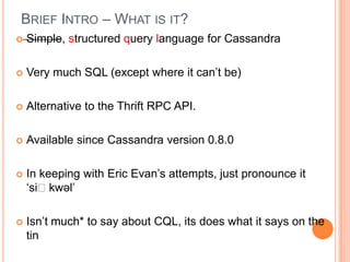 CQL, then and now | PPT
