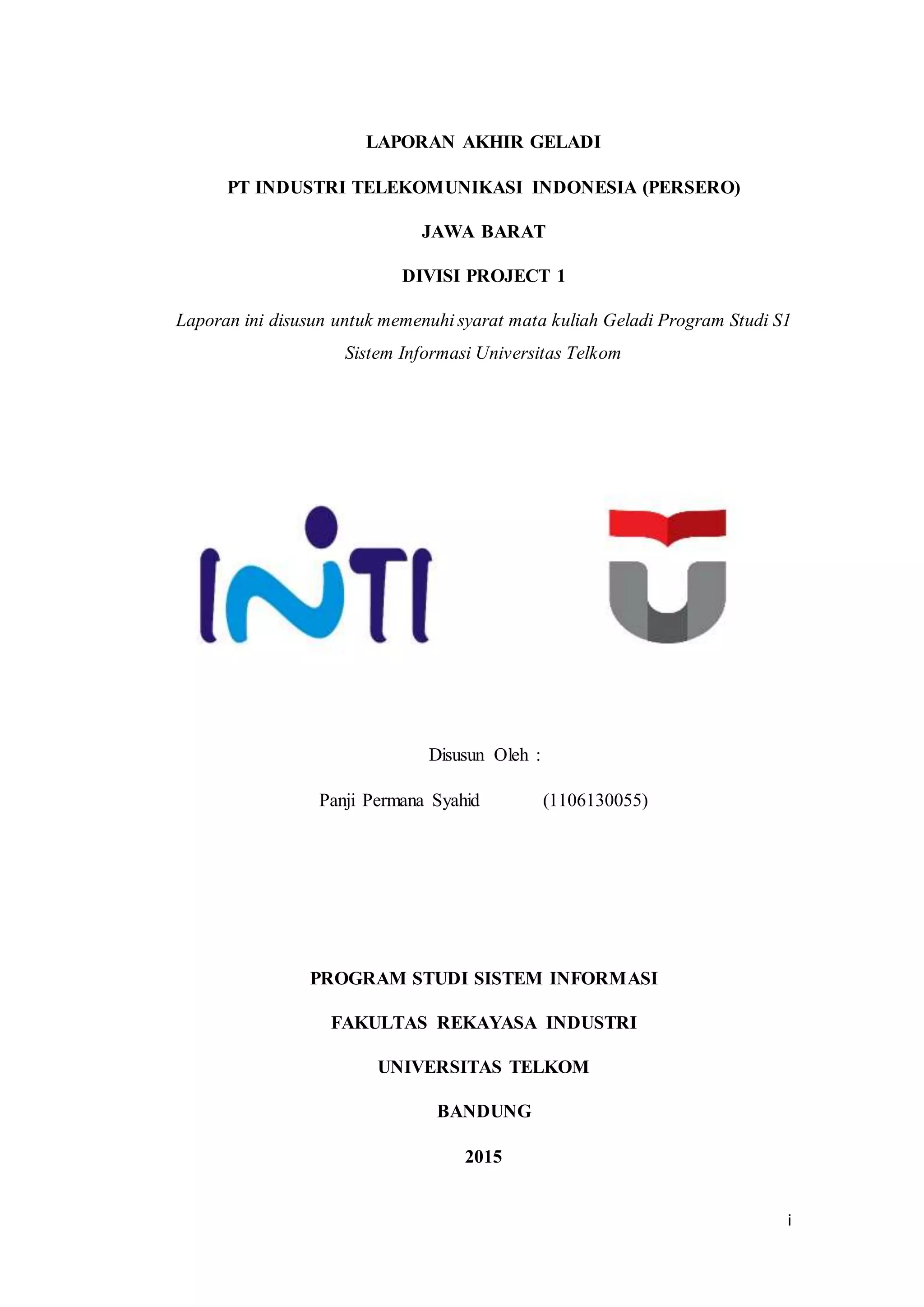 Laporan akhir geladi panji permana syahid (1) | PDF