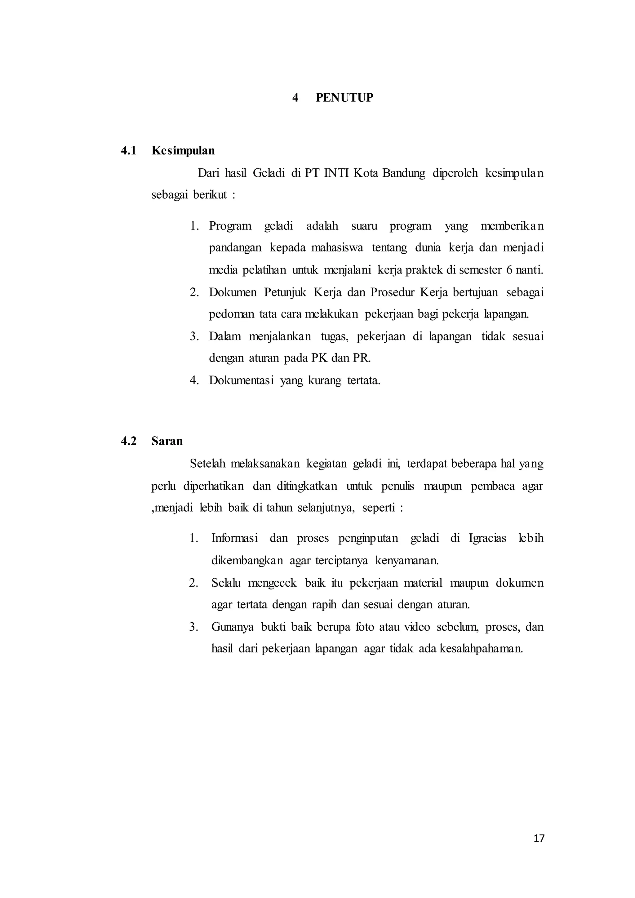 Laporan akhir geladi panji permana syahid (1) | PDF
