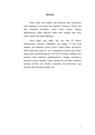 Laporan akhir geladi panji permana syahid (1) | PDF