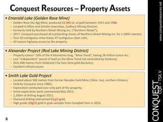 Conquest Resources - Corporate Presentation (March 2019) | PPT
