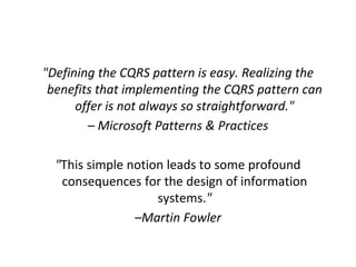 Command Query Responsibility Segregation (CQRS) | PDF | Databases ...