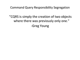 Command Query Responsibility Segregation (CQRS) | PDF | Databases | Computer Software and ...