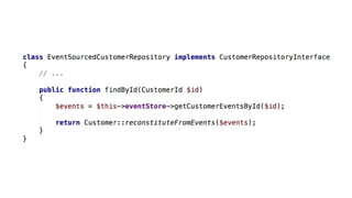 CQRS and Event Sourcing with PHP | PDF